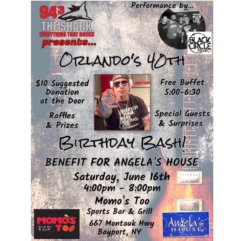 The Shark 94.3FM Brian Orlando's birthday bash for Angela's House ...